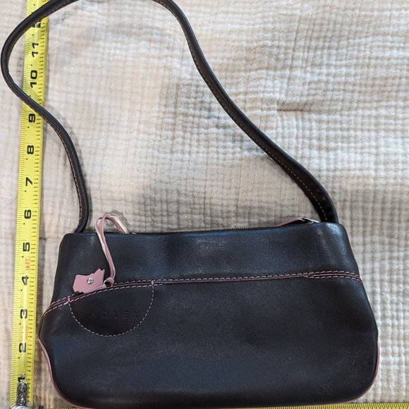 RADLEY LONDON | Bags | Radley Mini Shoulder Bag Leather Brown With Pink ...